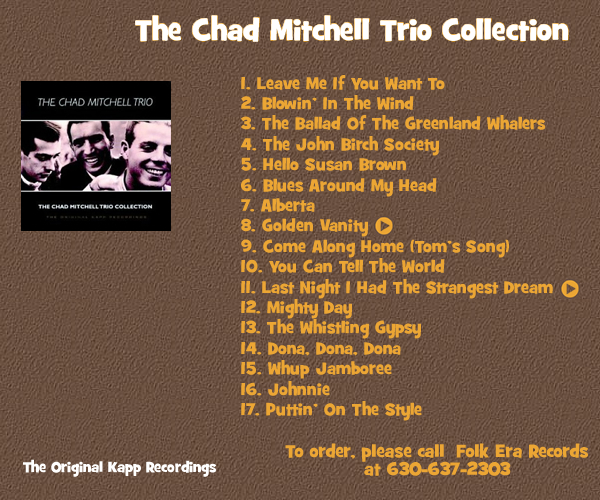 Chad Mitchell Trio - Then & Now - Official Website